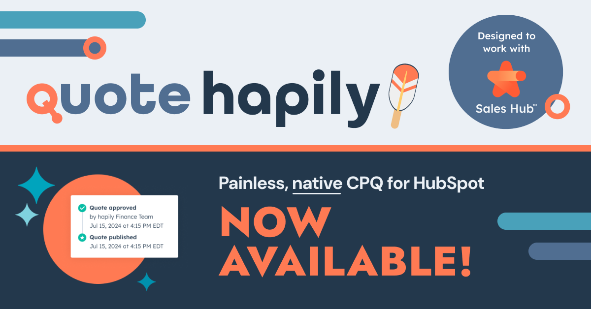 quote•hapily | Native CPQ for HubSpot